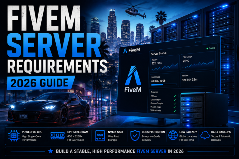 FiveM Server Requirements - CPU, RAM & Hosting Needs